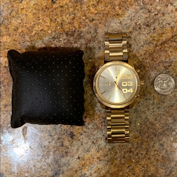 Diesel | Accessories | Diesel Big Face Gold Watch | Poshmark